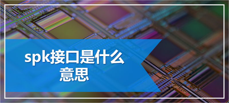 spk接口是什么意思 - 与非网